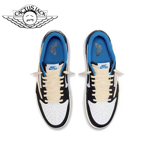 travis scott x air jordan 1 low|travis scott x fragment 藤原浩聯名 倒鉤閃電低筒籃球鞋 白藍黑